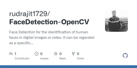 github rudrajit1729 facedetection opencv face detection for the