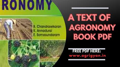A Textbook Of Agronomy Book Pdf Download A Textbook Of Agronomy Book Pdf Download