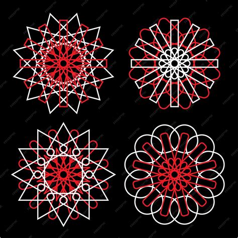 Premium Vector Radial Patterns 105