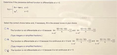 determine if the piecewise defined function is