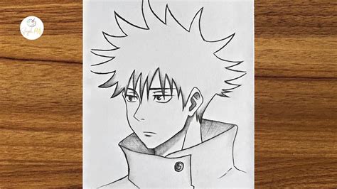 How To Draw Megumi From Jujutsu Kaisen Megumi Drawing Step By Step