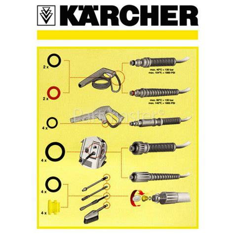 Karcher K2 35 Vps Pressure Washer O Ring Kit Uk