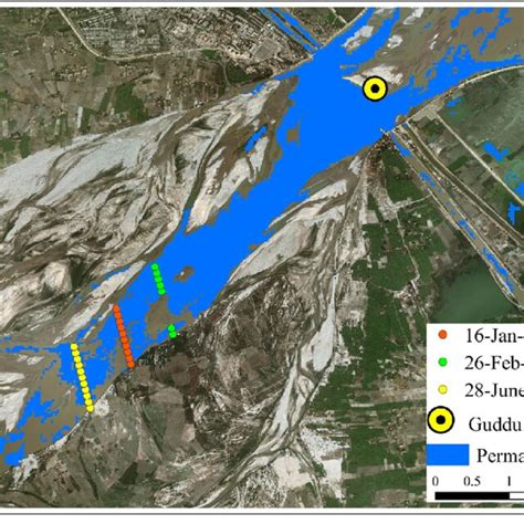 Satellite Pulses On The Permanent Water Surface Near Guddu Barrage Download Scientific Diagram