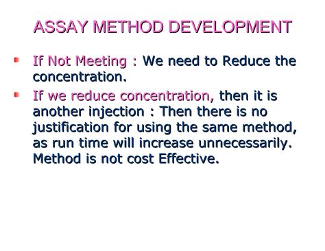 Assay Method Development Ppt