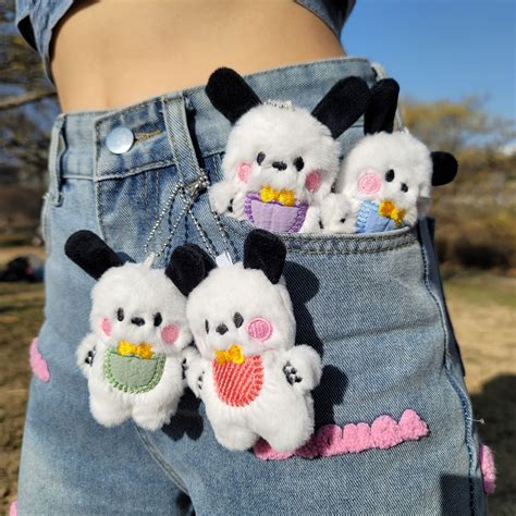 1 1할인 귀여운 강아지 인형 키링 가방 열쇠고리 커플키링 우정키링 에이블리