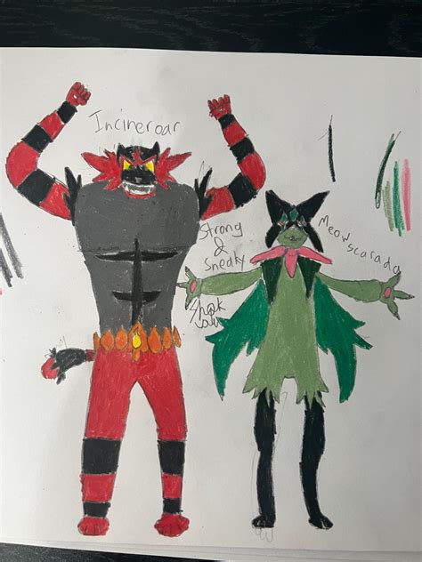 Pokemon Scvi Spoilers Incineroar And Meowscarada By Shok Valu On