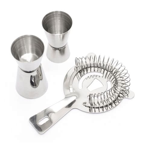 Ensemble De Doseurs Et Passoire à Cocktail Starfrit La Maison Du Bar
