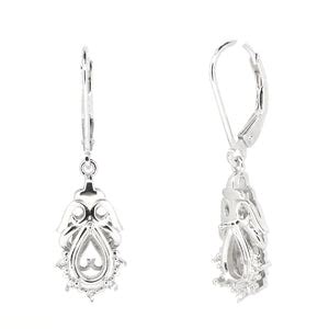 Earring Mountings Gold And Sterling Silver Earring Mounts For Loose