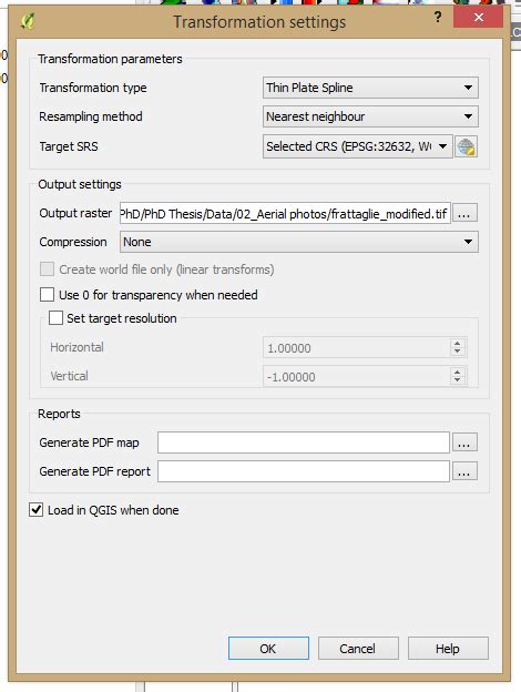 Georeferencing Georeferencer QGIS Not Working Geographic Information Systems Stack Exchange