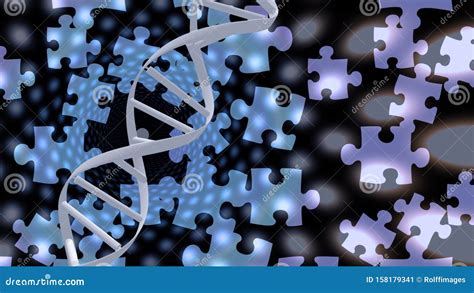 DNA Puzzle Stock Illustration Illustration Of Concept 158179341