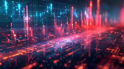 Premium Photo A Dynamic Representation Of Stock Market Data With