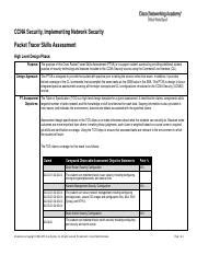 En CCNAS PT Practice SBA Design Pdf CCNA Security Implementing