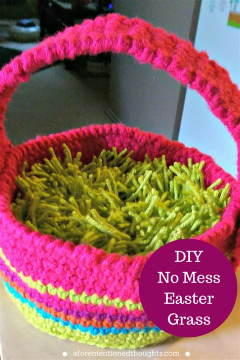 Diy No Mess Easter Grass The Mom Behind The Computer