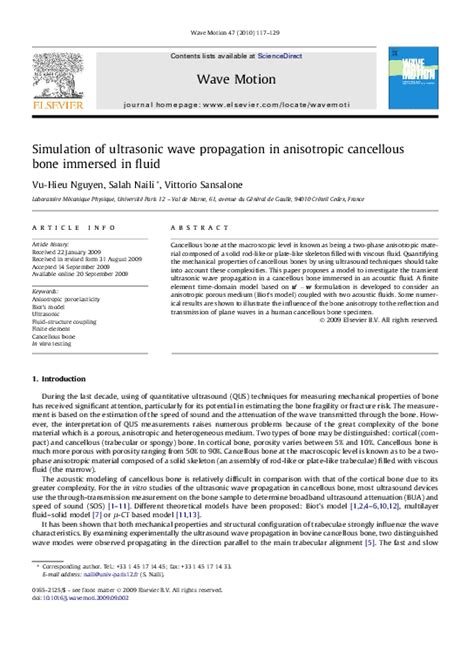 pdf simulation of ultrasonic wave propagation in anisotropic