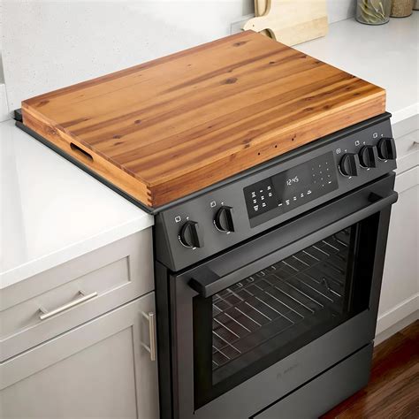 Tidita Stove Top Covers For Electric Stove Acacia Wood