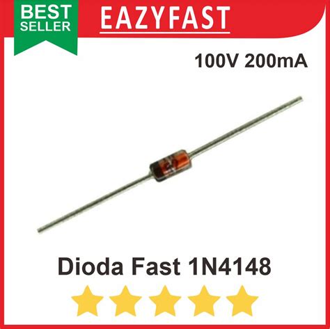 Dioda Diode 1n4148 4148 Dip Fast Switching Diode 100v 200ma Lazada Indonesia