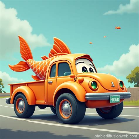 Fish Car Concept Stable Diffusion Online