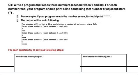 Solved Q4 Write A Program That Reads Three Numbers Each