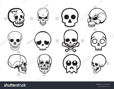 Skull Vector Print Skull Clipart Skull Stock Vector Royalty Free