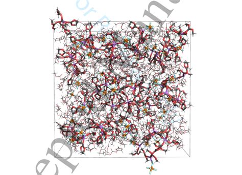 A Snapshot Of The Md Simulation Cell Connected Components Containing Download Scientific