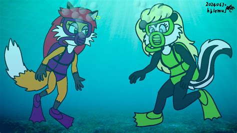 Vicki And Merdith Scuba Dive By Galbin32 On Deviantart