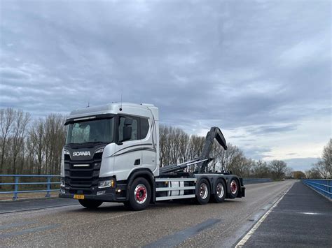 Scania R580 V8 Ngs 8x44 Hiab Haak Schuif Knik 4 Asser Full Air