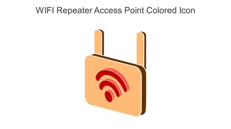 wifi repeater access point colored icon in powerpoint pptx png and