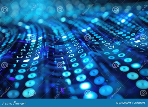 abstract digital binary code flow stock illustration illustration of