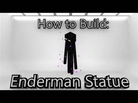 Minecraft How To Make An Enderman Statue Youtube