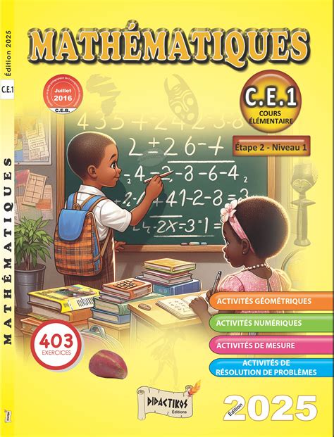 Cahier Dactivités Mathématiques Ci Les éditions Didactikos