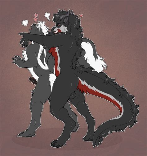 Rule 34 Anal Anal Sex Anthro Ass Balls Black Body Black Fur Breath Duo Erection Felkin From