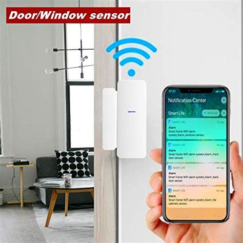 WiFi Alarm System Home Security System Smart Alarm 9 Pieces Kit DIY No Monthly Fee Wireless With