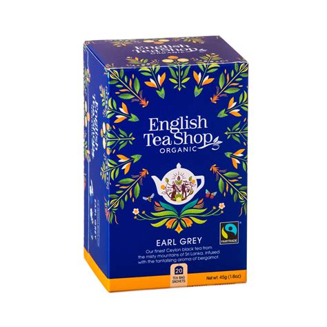 English Tea Shop® Tè Nero Biologico Al Bergamotto Earl Grey Black Tea Tè Nero Bio Aroma Di
