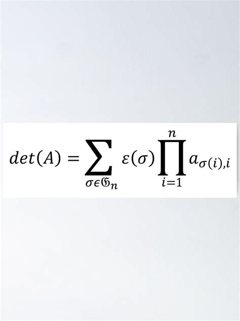 Definition Of The Determinant Math And Linear Algebra Poster For Definition Of The Determinant Math And Linear Algebra Poster For