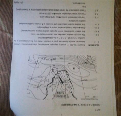 Refer To Figure 1 1 Showing A Synoptic Weather Map Of Southern Africa Ch