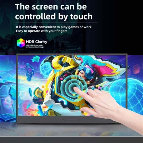 touchable game15 6 inch portable display 1920 1080 for laptop xbox ps4