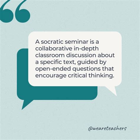 Socratic Seminar Guide And Questions Free Printable