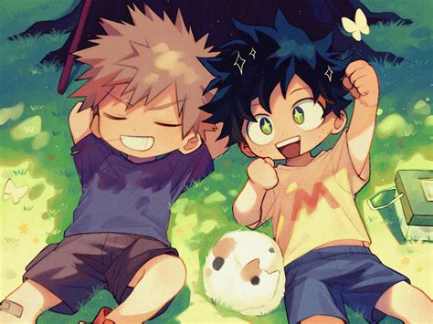Midoriya Izuku And Bakugou Katsuki Boku No Hero Academia Drawn By Da Ning Llemonyyyy Danbooru
