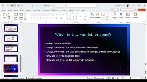 Variable Rules Statement Expression Youtube