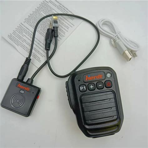 Wireless Ptt Bluetooth Microphone Speaker And Adapter For Kenwood