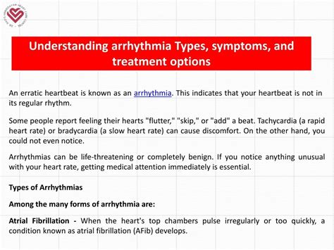 PPT Understanding Arrhythmia Types Symptoms And Treatment Options PowerPoint Presentation