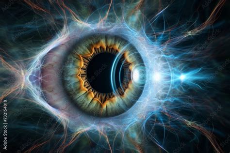 Human Cyborg Ai Eye Optic Nerve Regeneration Treatment Eye Optic Nerve