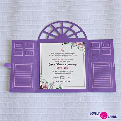 Personalized House Warming Invite 002 Lovely Cards