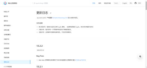 中文镜像网站版本更新落后 · Issue 7821 · Ng Zorrong Zorro Antd · Github