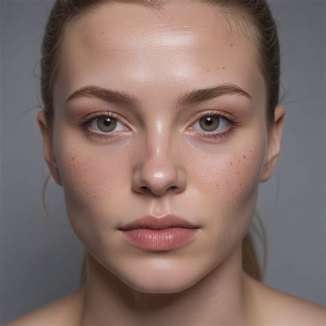 Natural Beauty A Close Up Portrait Of A Young Womans Radiant Face