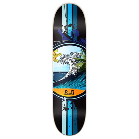 Graphic Wave Skateboard Deck