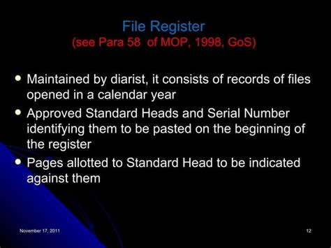 File Numbering System Ppt