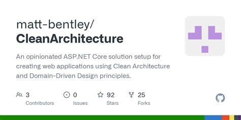 github matt bentley cleanarchitecture an opinionated asp core