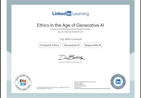 Ai Generativeai Responsibleai Ethicsintech Linkedinlearning… Hatem Ashraf