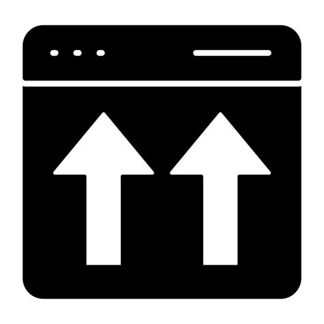 Arrows On Web Page Showcasing Web Uploading Icon 41030274 Vector Art At